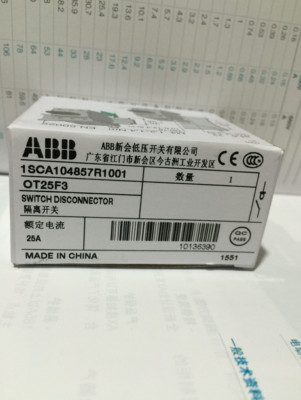 1PC New ABB OT25F3 1SCA104857R1001 3P 25A Disconnector In Box Brand | eBay