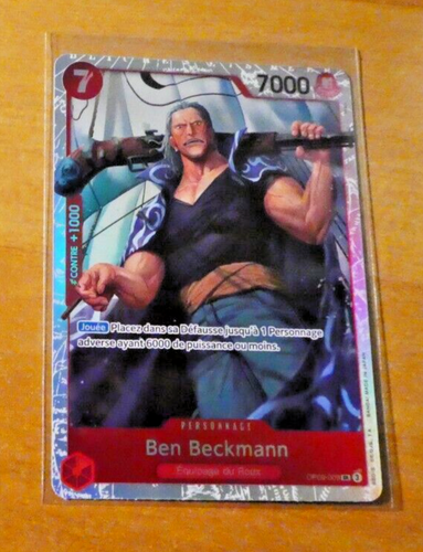 ONE PIECE CARD RARE HOLO GAME CARTE FRANCAISE BEN BECK OP09-009 SR FR ...