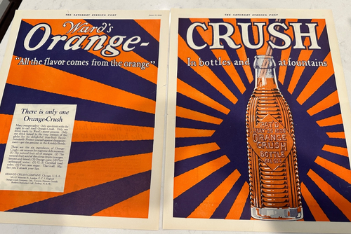1925 Orange Crush Advertisement 2-page ad from The Saturday Evening ...