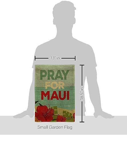 Pray for Maui Gift Front Porch Decor 2 Pcs Banner Sign Room Wall Art ...
