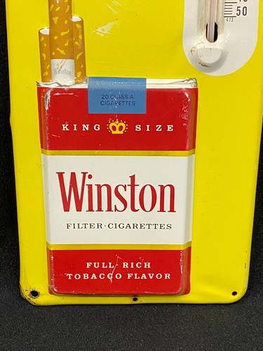 Vintage Winston Tastes Good Cigarette Tobacco Advertising Thermometer ...