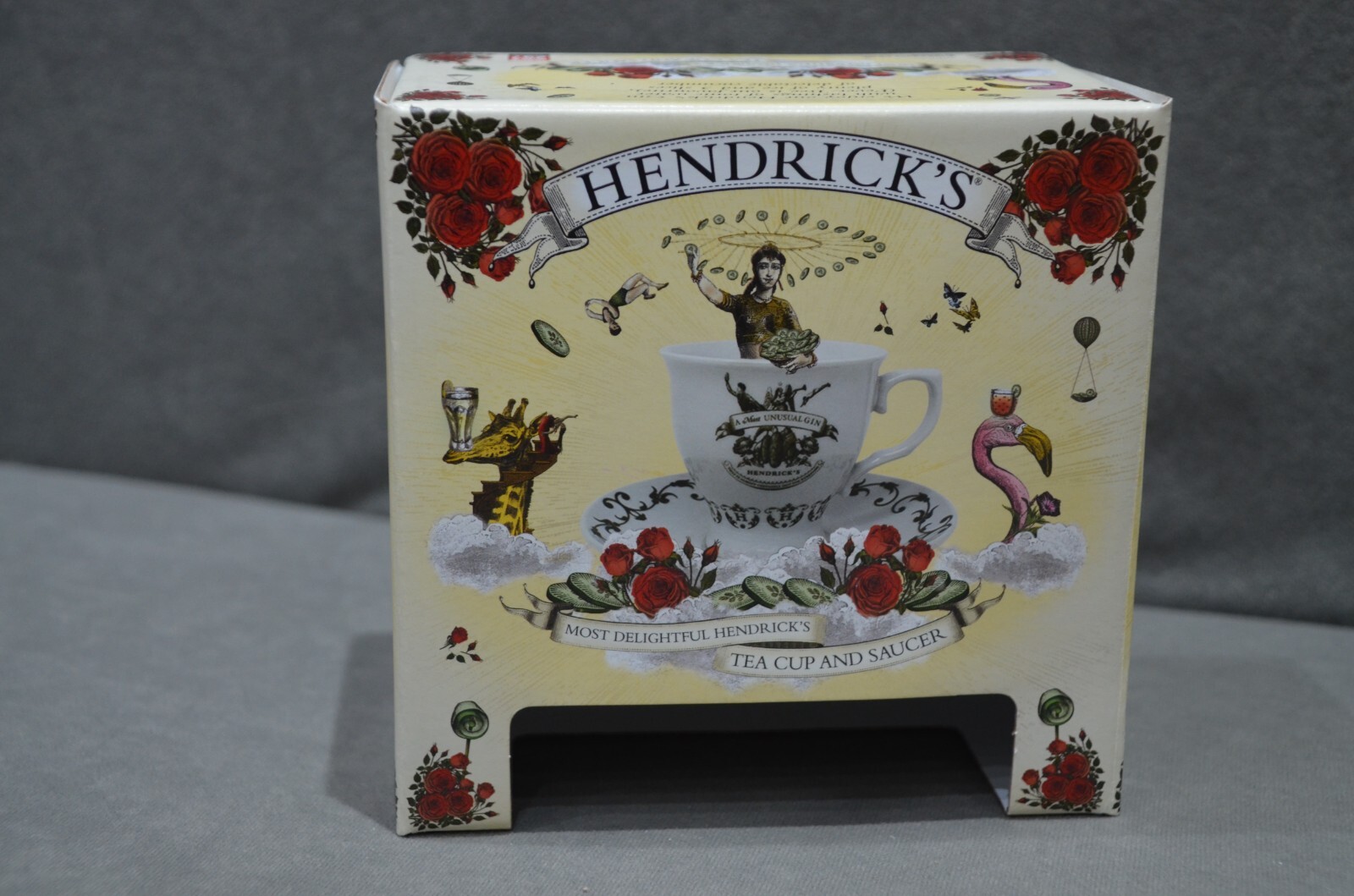 2x Set Hendrick's Gin Tea Coffee Cup And Saucer Christmas In Gift Box ...
