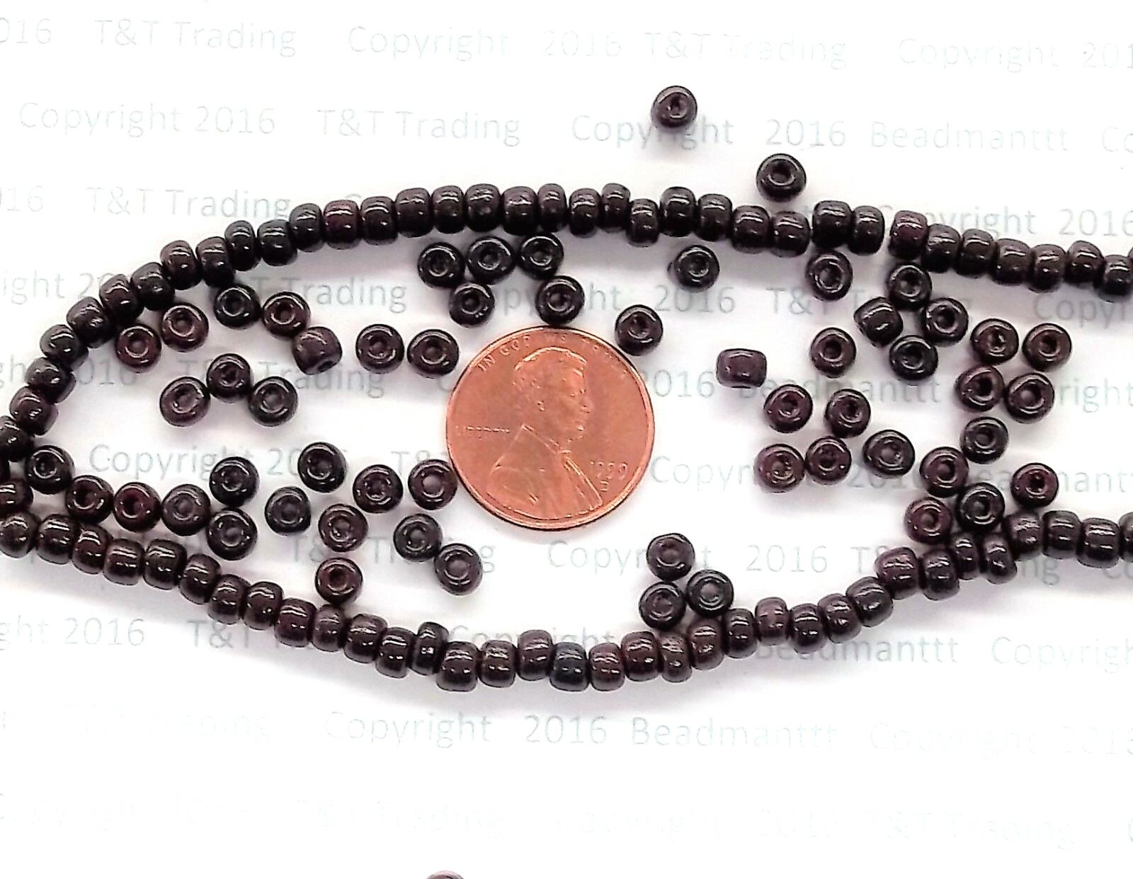 Antique DK Bison Brown Original Pony Beads Trade Beads # 29 African F&I ...