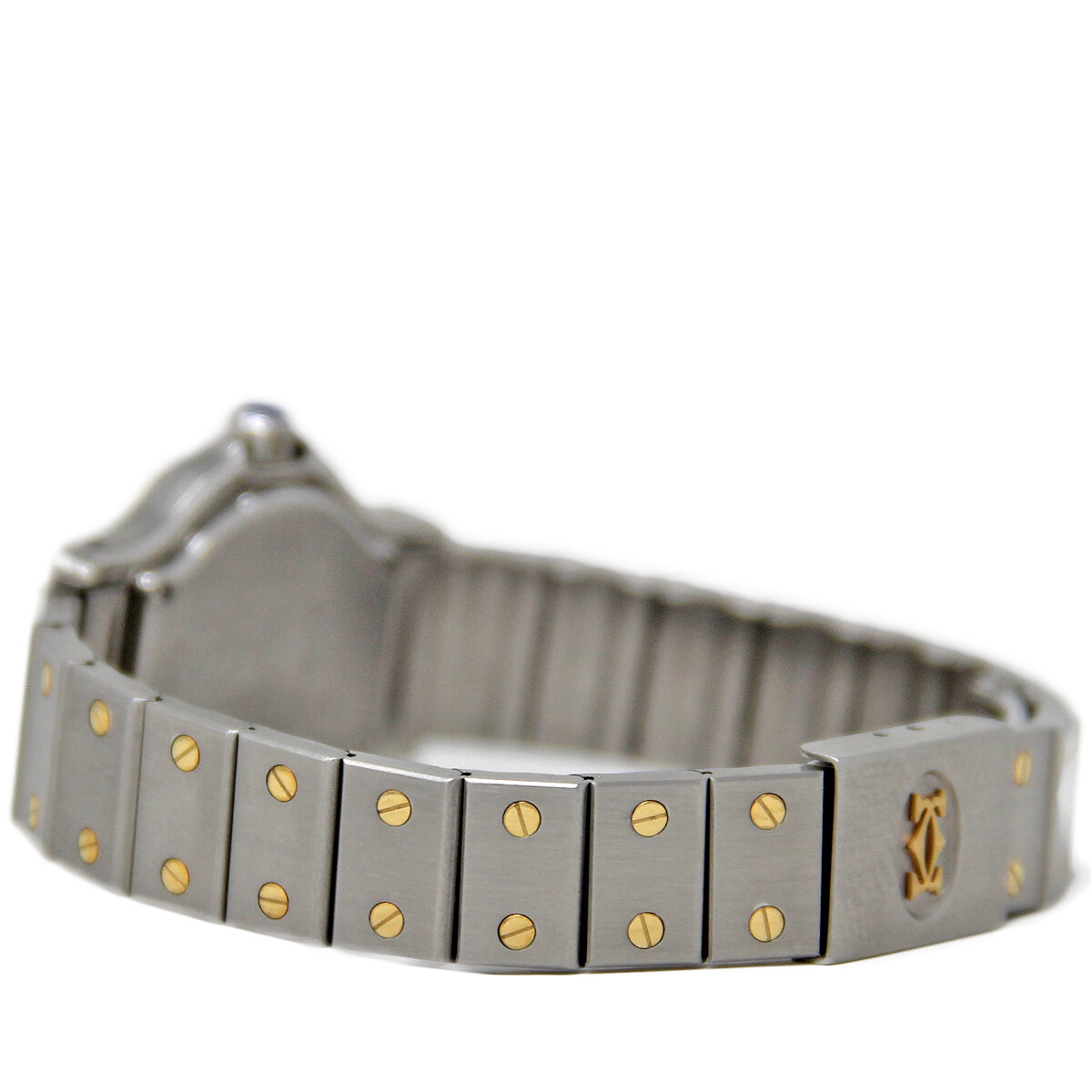 Cartier Santos Octagon Steel Gold White Roman QUARTZ 187903 ...