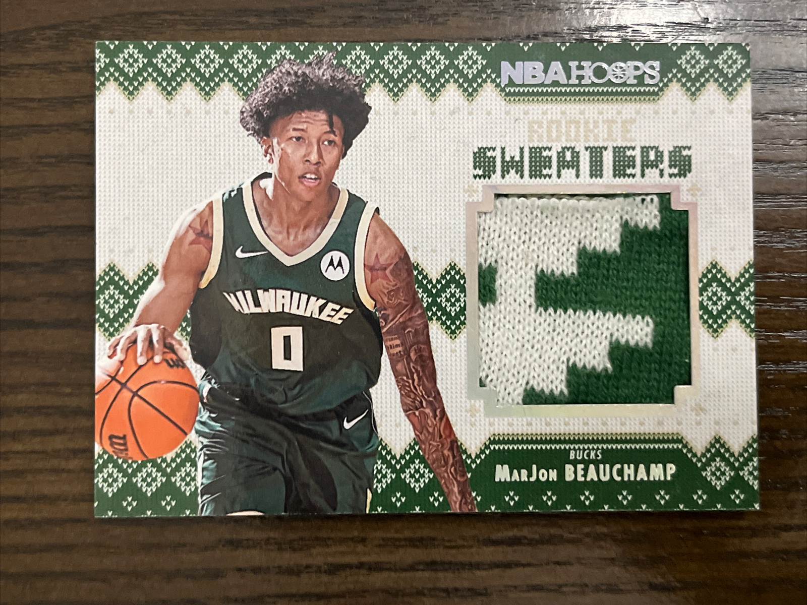 2022-23 Panini Hoops #RS-MJ MarJon Beauchamp Rookie Sweaters Milawukee ...