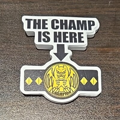Vintage Wrestling Sticker The Champ Is Here WWE | eBay