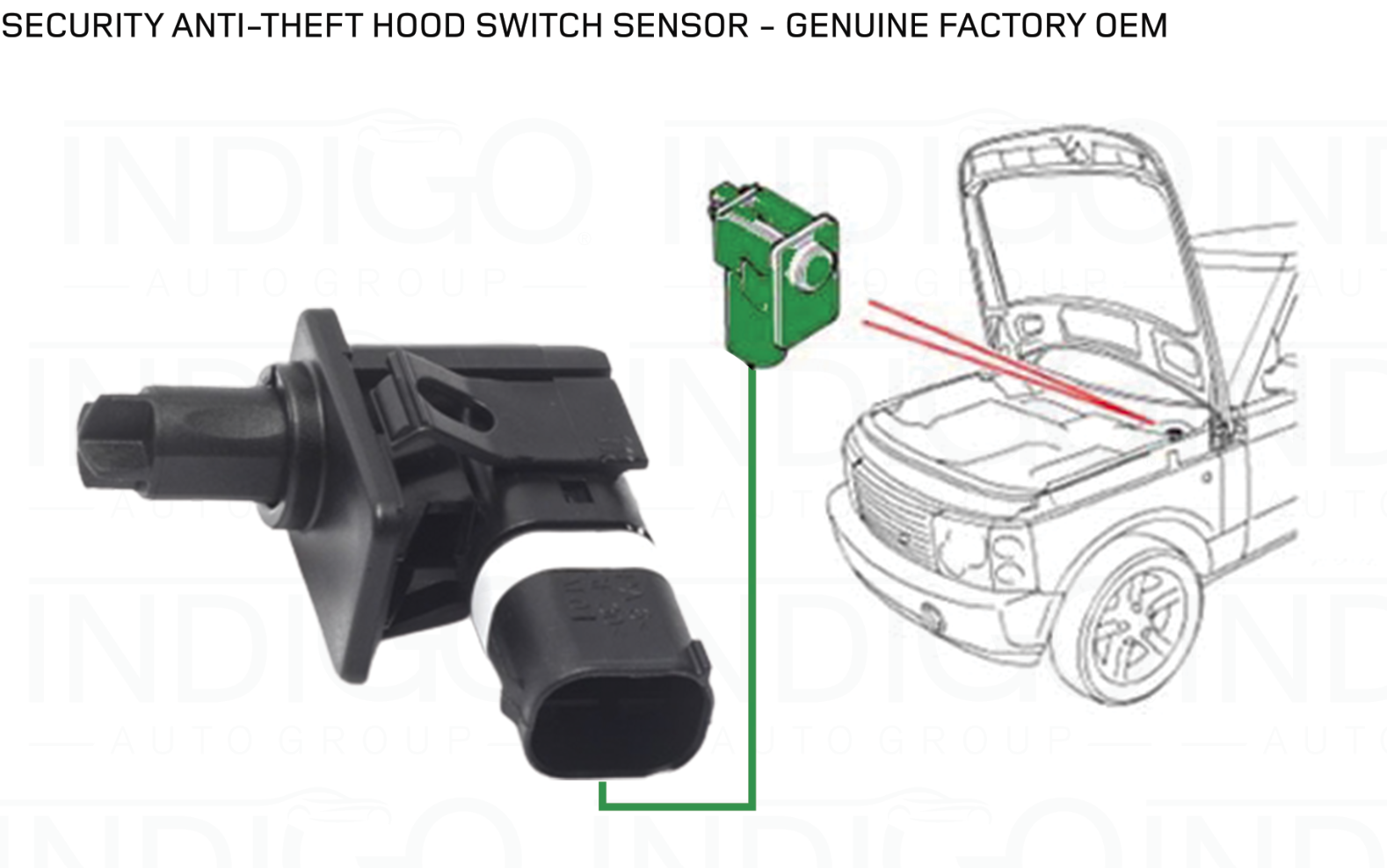 Range Rover L322 Hood Alarm Switch Sensor Security Anti-Theft Genuine ...