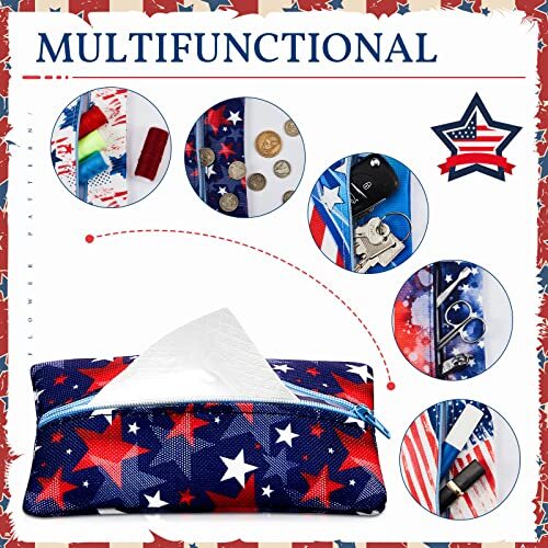 5 Pieces Tissues Purse Pocket Tissue Holder Reusable Travel Tissue Star ...