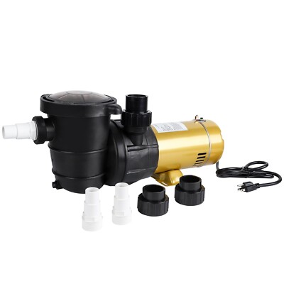 2HP Swimming Pool Pump Kit Single Speed In/Above Ground with Filter ...