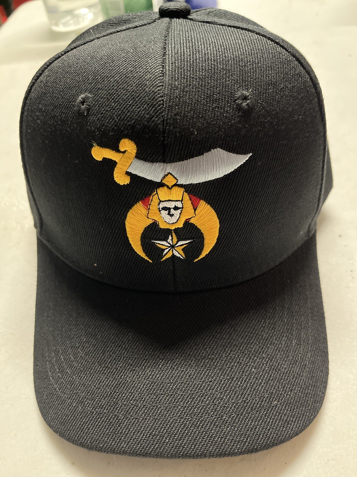 Shriner's Masonic Baseball Cap - Black Hat with Shriners Freemason ...