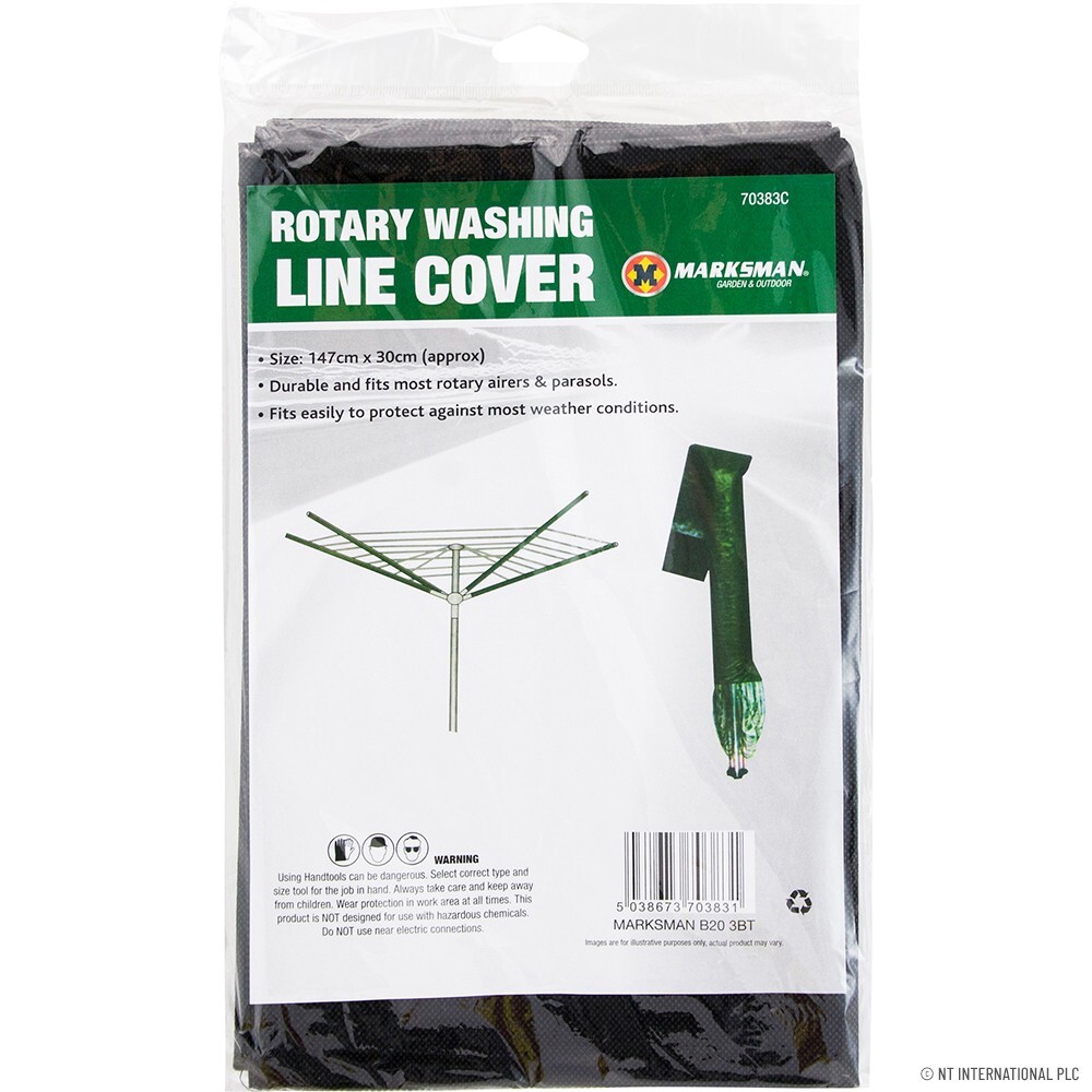 ROTARY WASHING LINE COVER HEAVY DUTY PROTECTOR CLOTHES GARDEN PARASOL ...