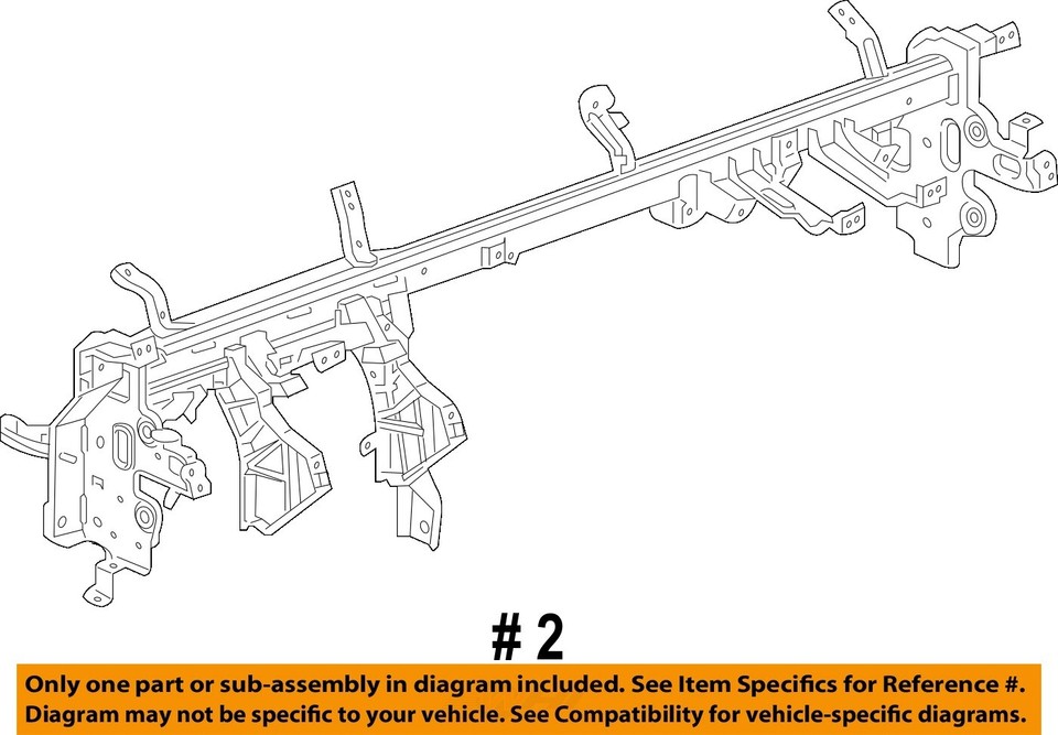 GM OEM 16-20 CT6 Instrument Panel Instrument Panel-Reinf Beam 84373646 ...