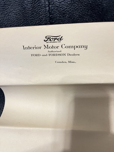 2 Vintage CAMDEN MISSISSIPPI FORD Interior Motor Company Letterheads ...