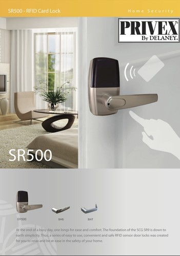 PRIVEX SR500 RFID Lever Lockset W/ Card Keys- Residential - Oil Rubbed ...