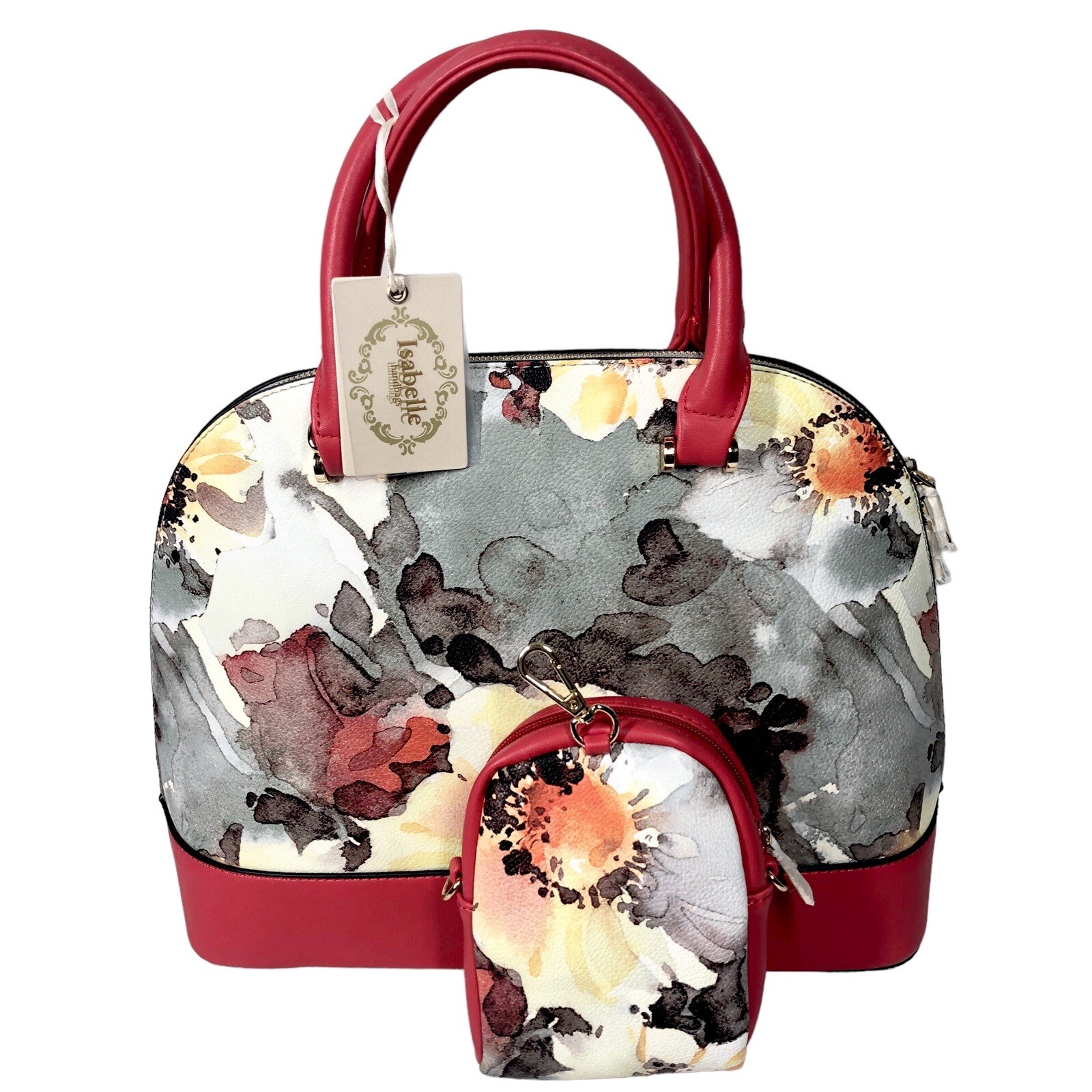 Isabelle Tribal One Purse Leopard Dome Satchel Vegan Leather With ...