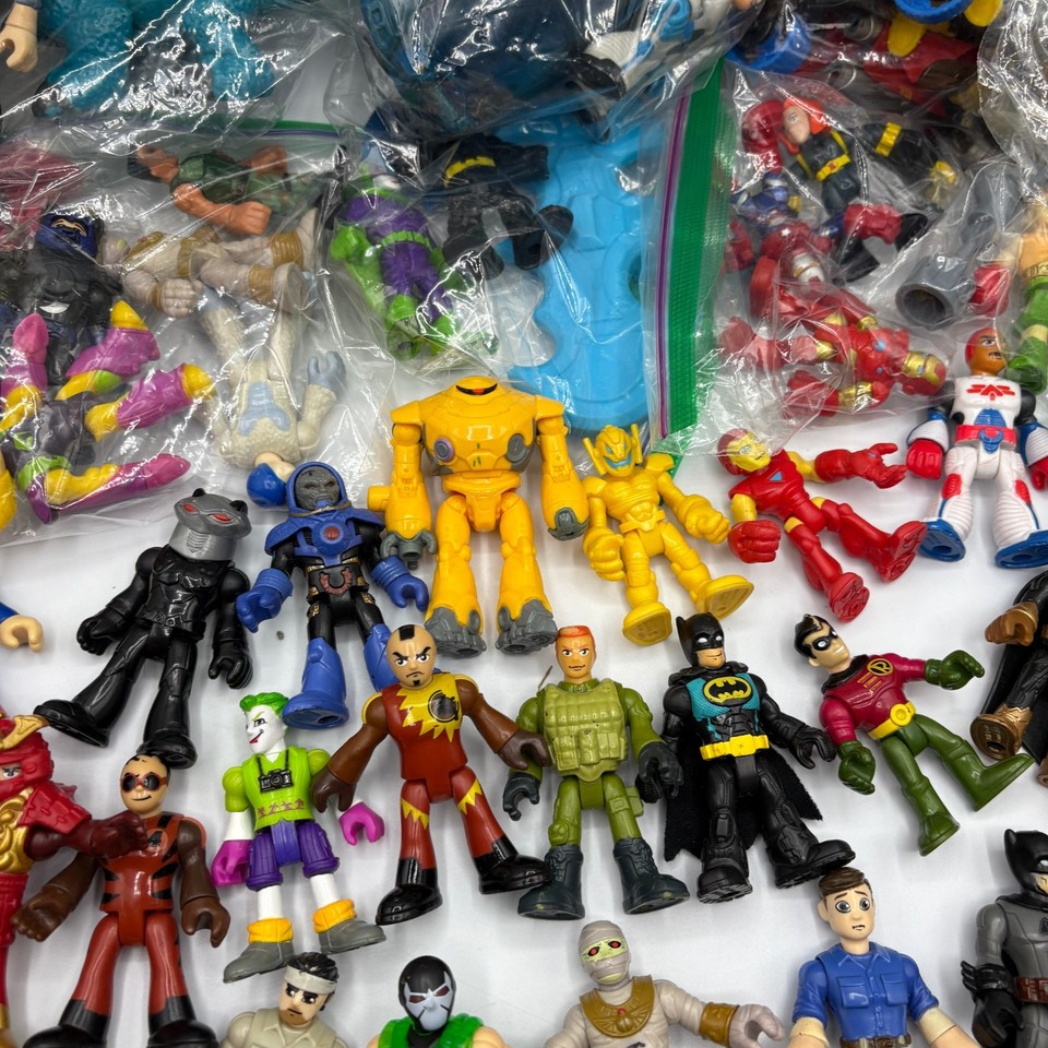 Huge Imaginext Lot Vehicles Accessories Batman Dinosaurs Motorcycles | eBay