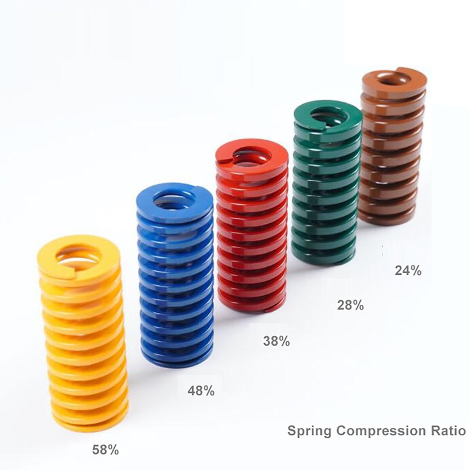 OD 16mm/ID 8mm Die Springs Compression Mould Spring Light/Medium/Heavy ...