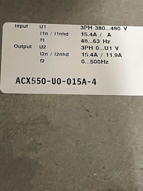Refurbish ABB ACX550 AC Drives Model ACX550-U0-078A-4 60HP for sale ...