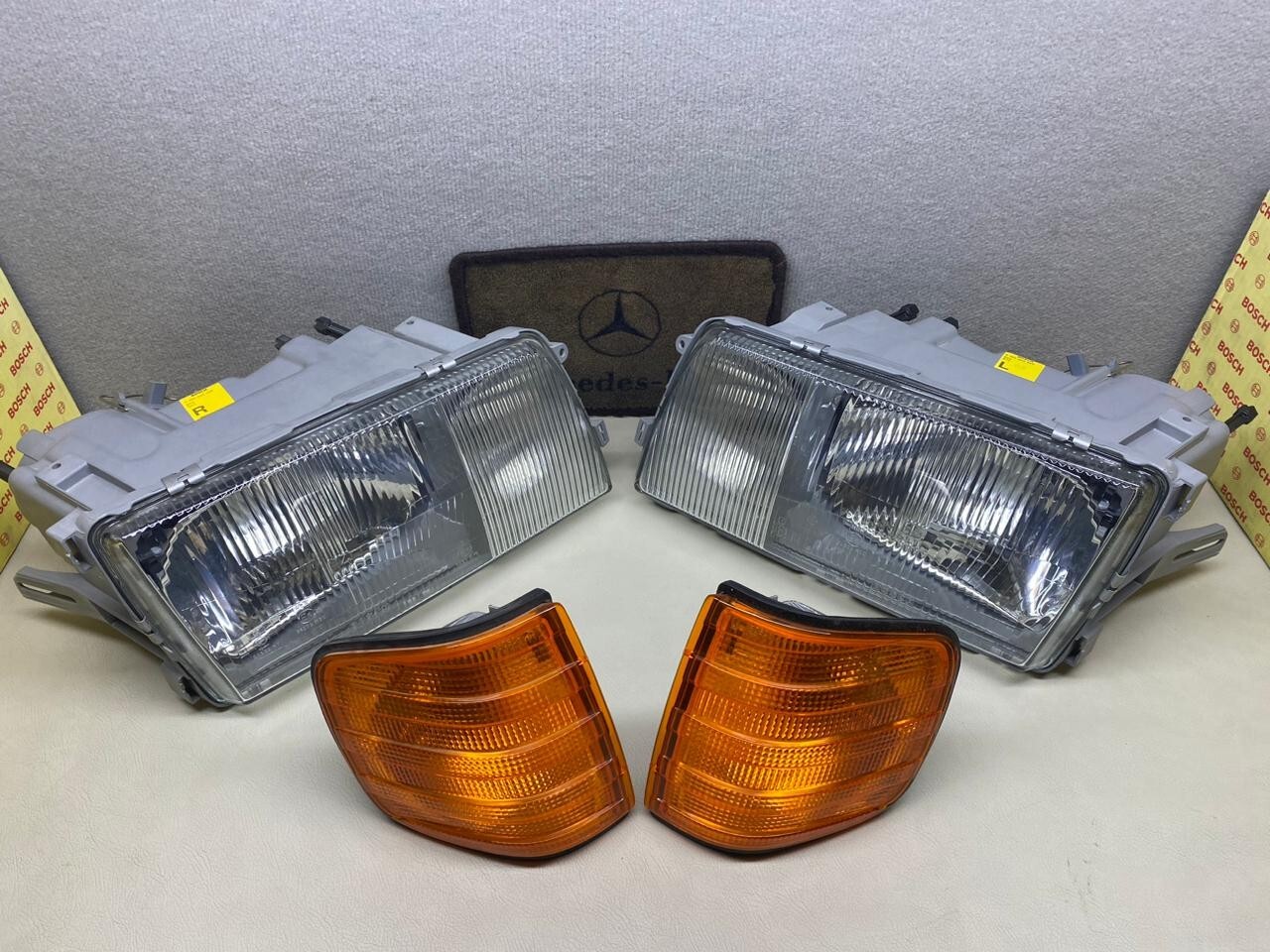 Mercedes Benz BOSCH W126 Headlight A1268208961 - A1268209061 New | eBay