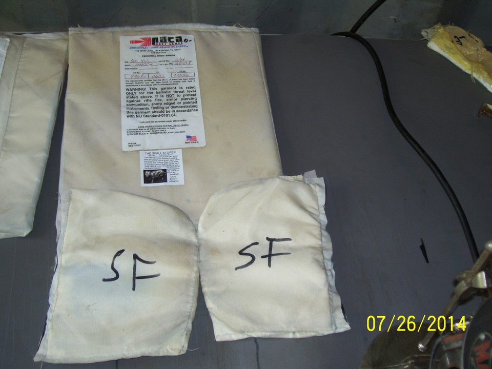 BULLETPROOF Block Spall 2Trauma Plates Level II 10x12 Panels Body Armor ...