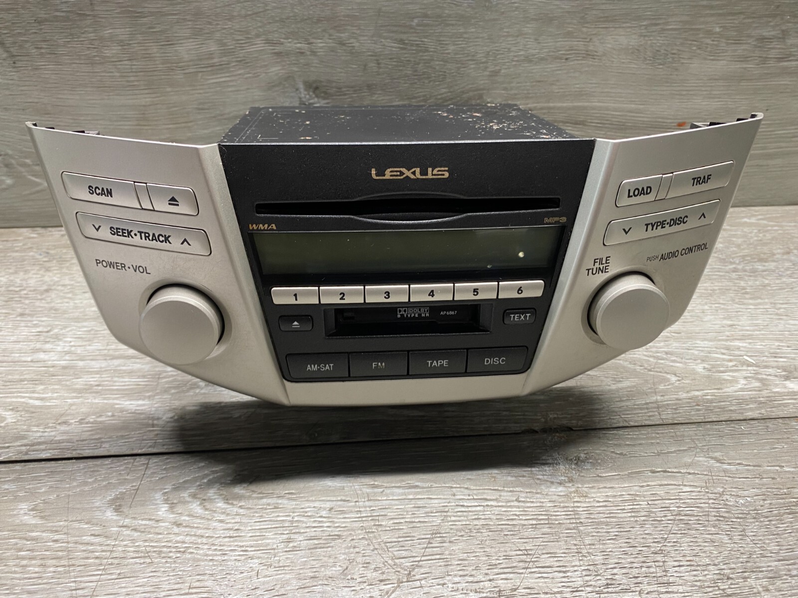 LEXUS OEM RX350 2007-09 FRONT DASH RADIO 6 CD PLAYER ASSETTE TAPE MP3 ...