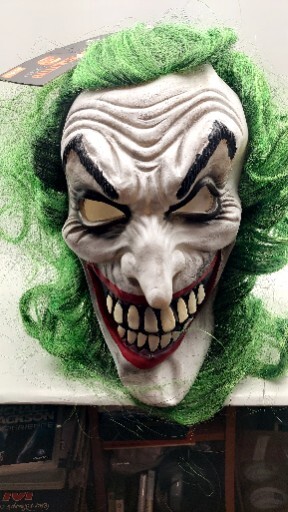 Halloween Clown Jocker Mask Green Hair Cosplay Trick … - Gem