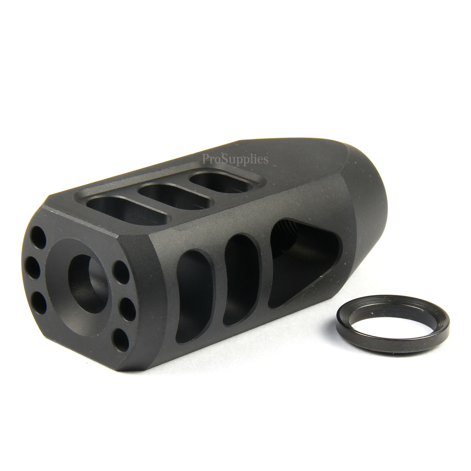 HOT! Tanker Style Muzzle Brake Triangular Baffl 1/2x36 Pitch for 9MM | eBay