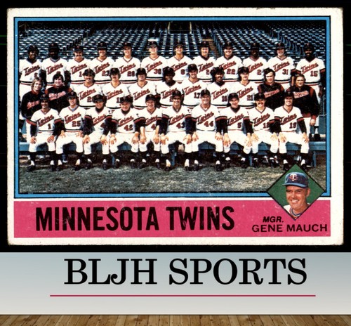 1976 Topps #556 Gene Mauch TC, MGR, CL Minnesota Twins (B) (see pics ...
