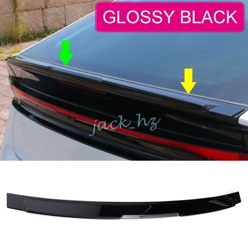 Glossy Black Rear Trunk Spoiler Wing Lip Trim Stylish For Toyota Prius ...