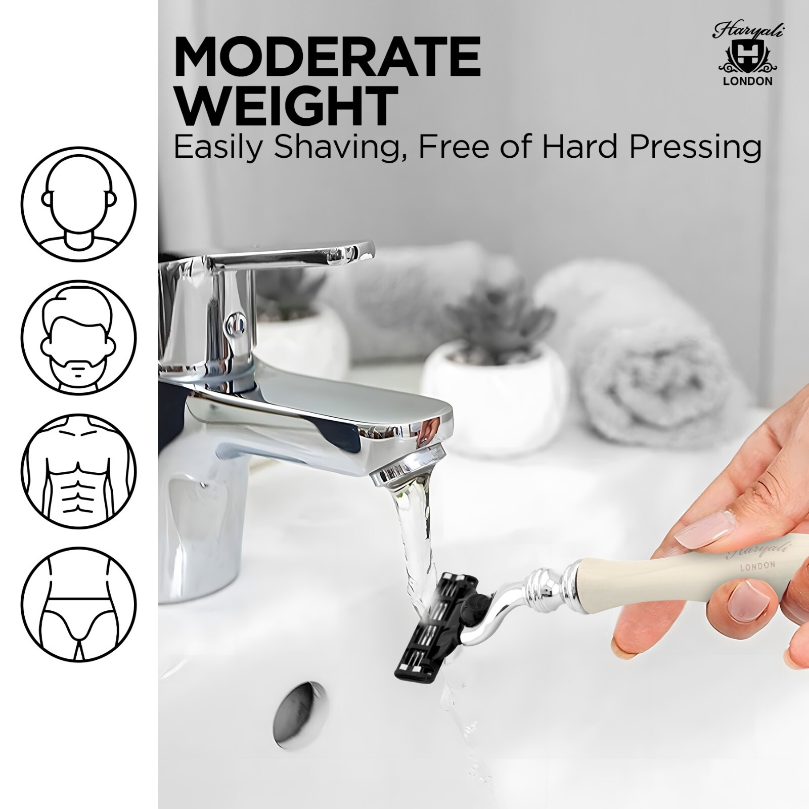 3 Edge Razor for Men, Women's Razor, Ergonomic Men's Razor, Reusable ...