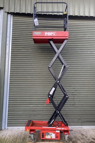 2017 Pop Up Push 10 Scissor Lift 5.0m Access Platform Inc VAT & LOLER ...