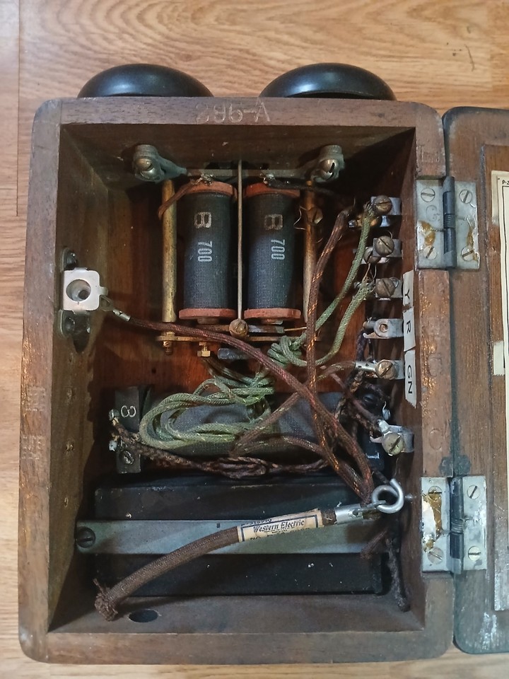 Western Electric 295A VINTAGE 1900's Telephone Subset Ringer Box ...