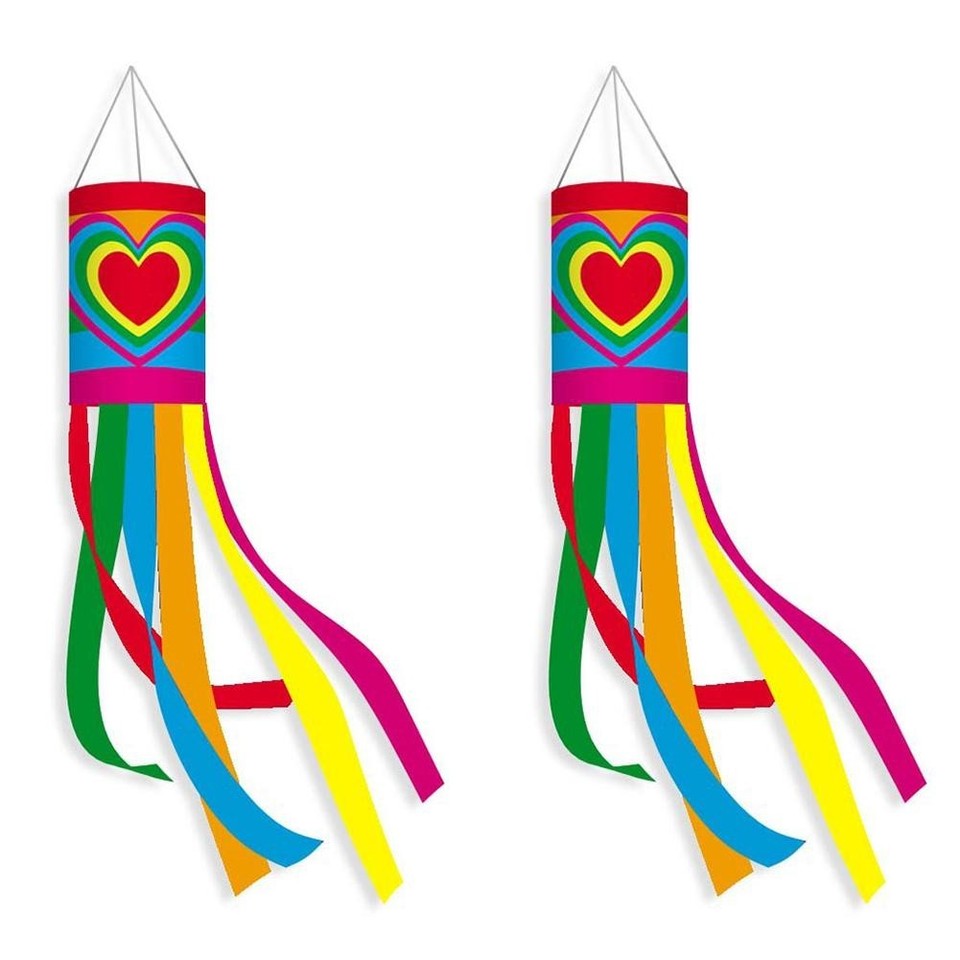 Outdoor Wind Direction Flag Set 2pcs For rainbow Colors for Garden ...