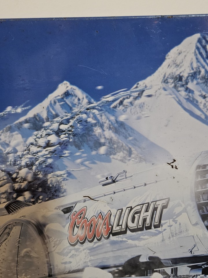Coors Light Silver Bullet Train 18" x 12" metal advertising Tin sign | eBay