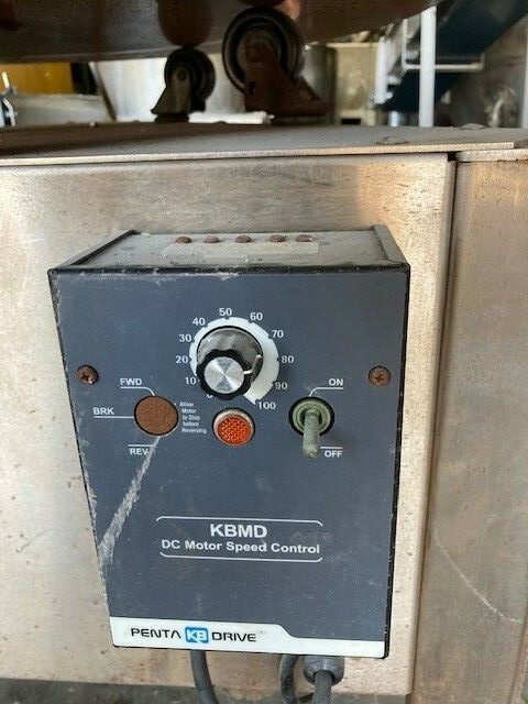 40" STAINLESS STEEL ACCUMULATION TABLE WITH PENTA DRIVE, KBMD DC MOTOR ...