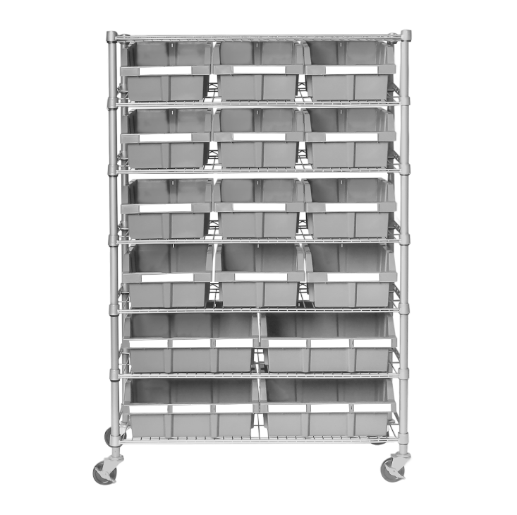 Seville Classics 7-Tier Commercial Grade NSF 16 Bin Rack System | eBay