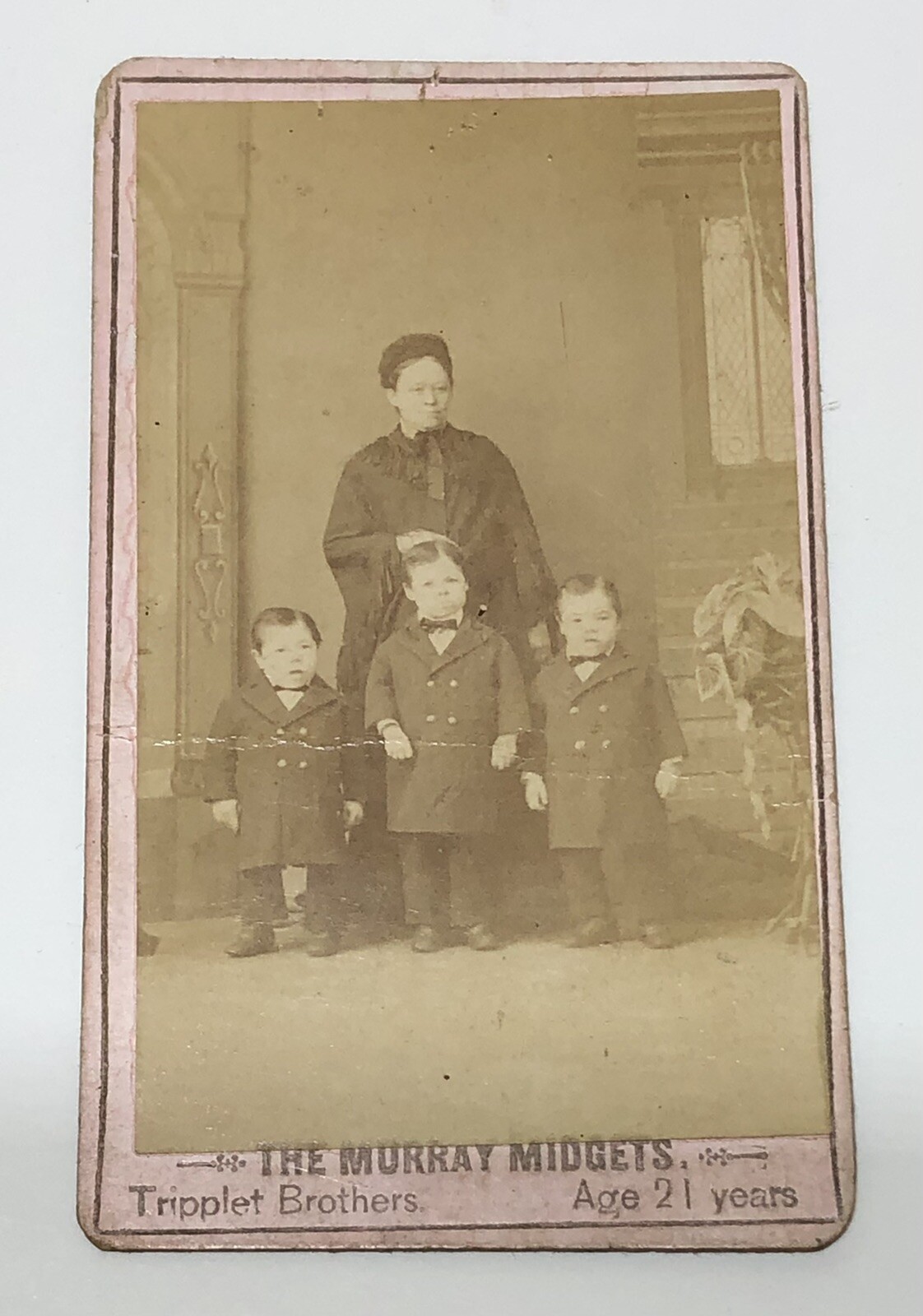 1880s CIRCUS Sideshow Freak CDV Photo MURRAY MIDGETS by EISENMANN ...