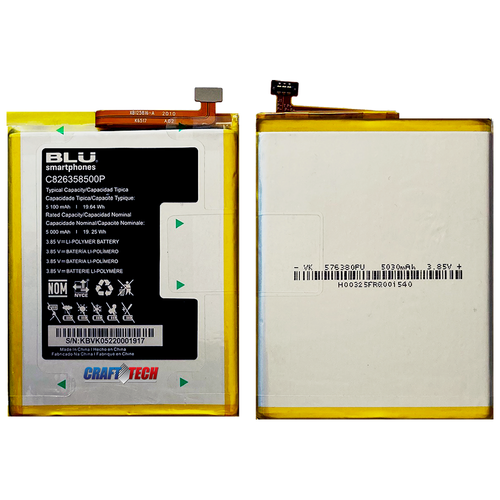 BLU G90 PRO G0370ww Original OEM BLU Battery C826358500P 5100mAh 19.2Wh ...