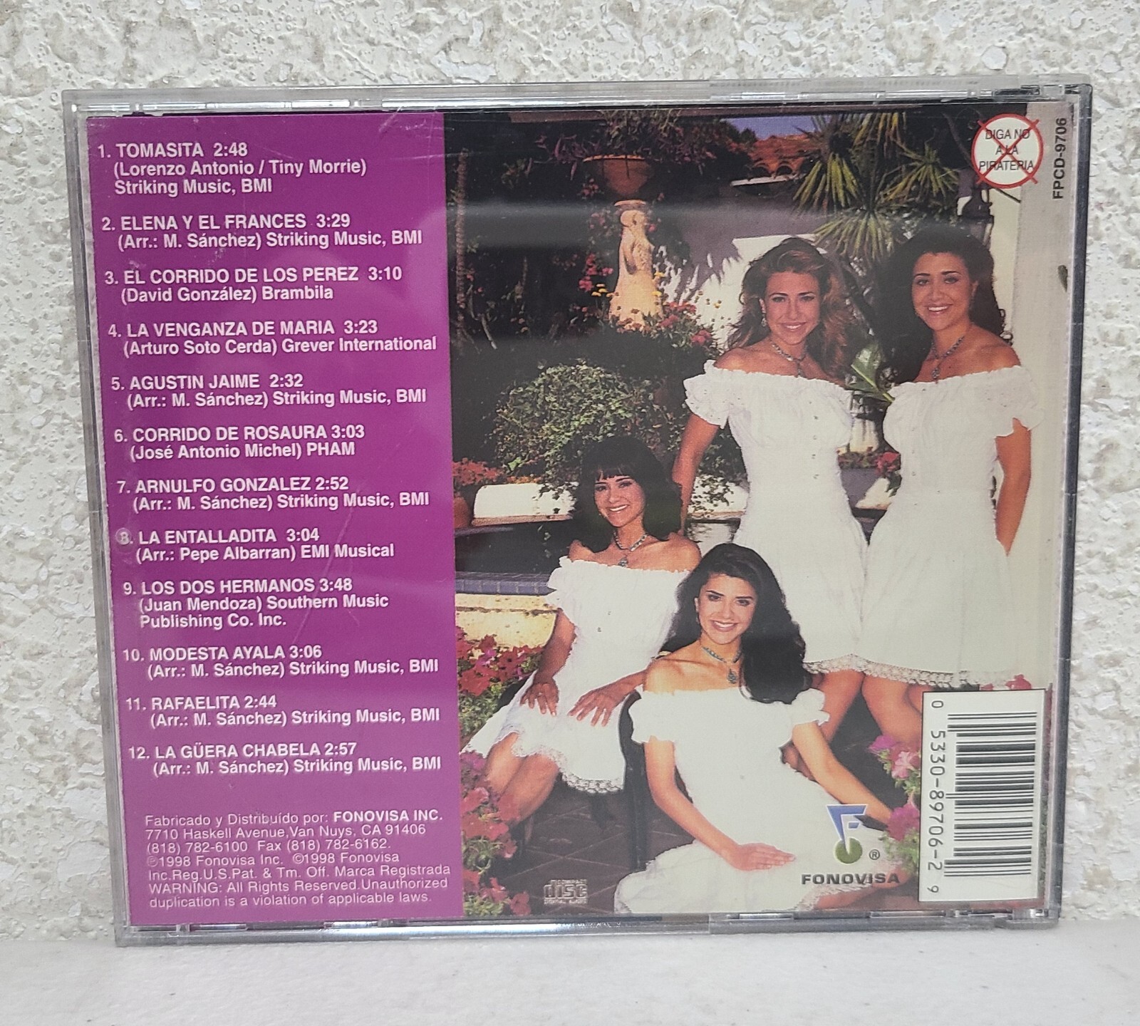 Sparx Y Lorenzo Antonio Cantan Corridos Vol. 2 CD 1998 FonoVisa Corrido ...