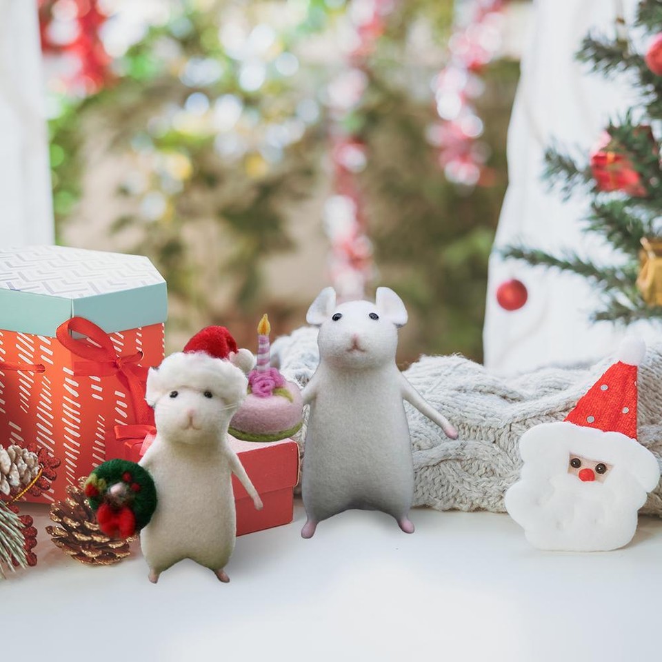 Halloween Little Mouse Pumpkin Gift Ornament, Handmade Halloween ...