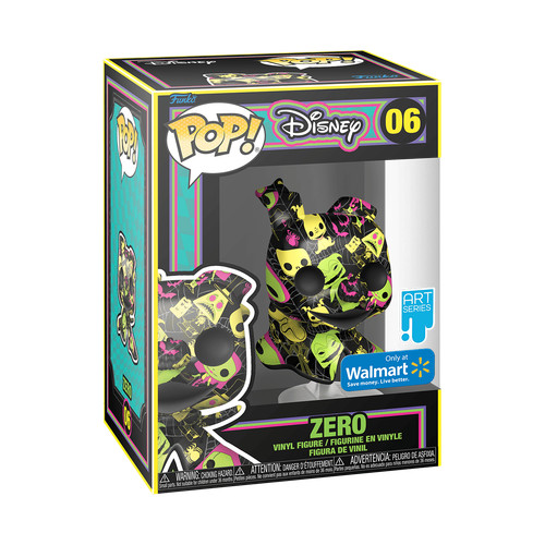 Funko Pop! Art Series Disney Zero BlackLight Special Edition #06 Hard ...