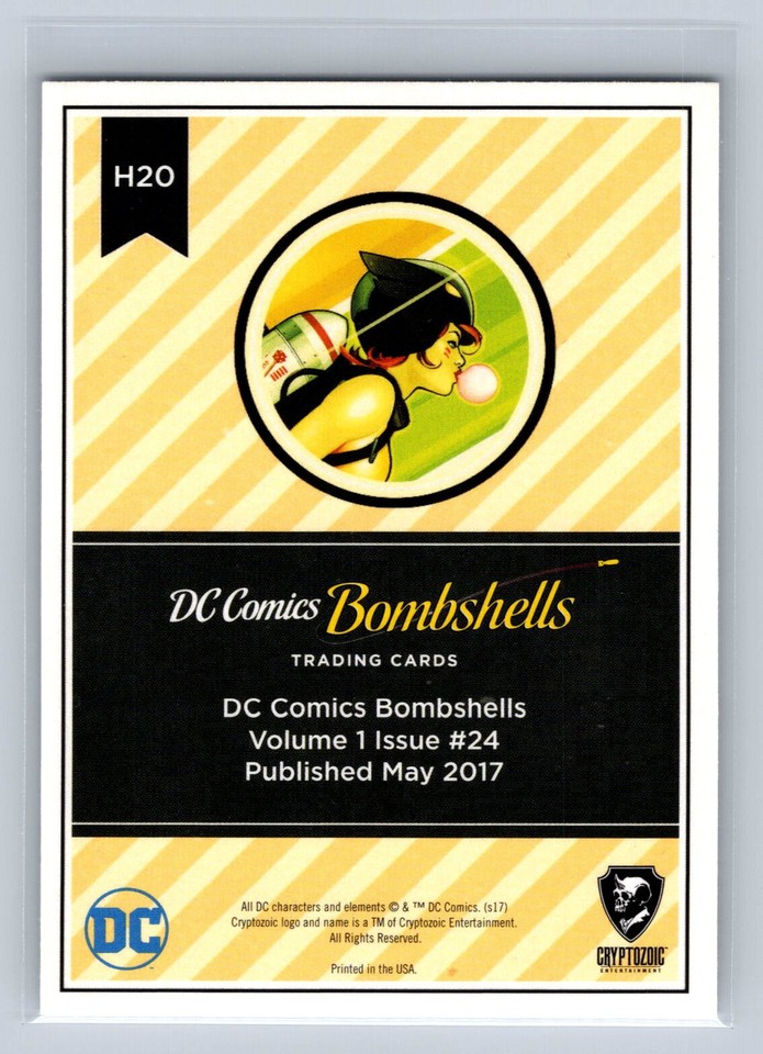 2017 Cryptozoic DC Bombshells cover card H20 | eBay
