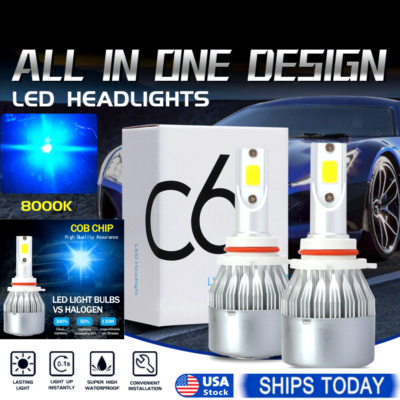 2 Pcs Bombillos LED Focos Para Auto Carro H4 Luz De Coche Faros Faro ...