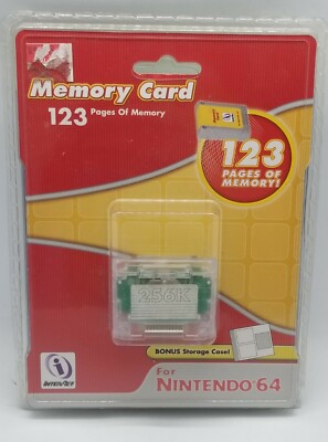 Performance Memory Card & Case for Nintendo 64 System N64 Console 123 ...