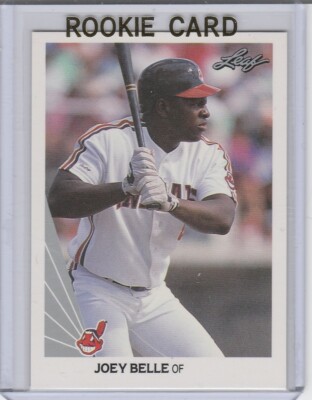 ALBERT JOEY BELLE ROOKIE CARD 1990 Leaf RC Baseball CLEVELAND INDIANS ...