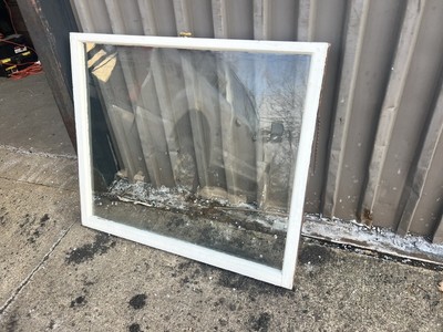 late 19th century LARGE single pane glass window OLD wavy glass 41.5” X ...