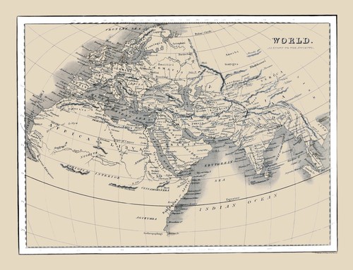 Historic Map - Ancient World - Oxford 1828 - 29.98 x 23 - Vintage Wall ...