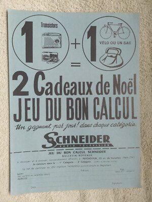 spirou flyer jeu du bon calcul Schneider | eBay