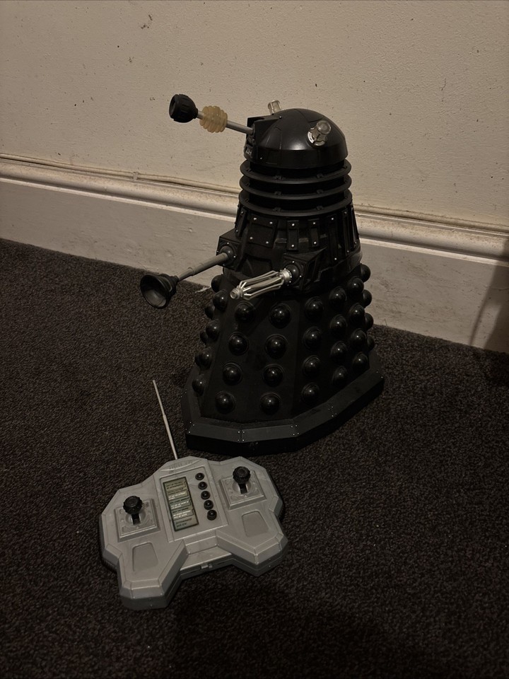 Doctor Who Remote Controlled 12 Inch Black Dalek Sec, Read Description ...