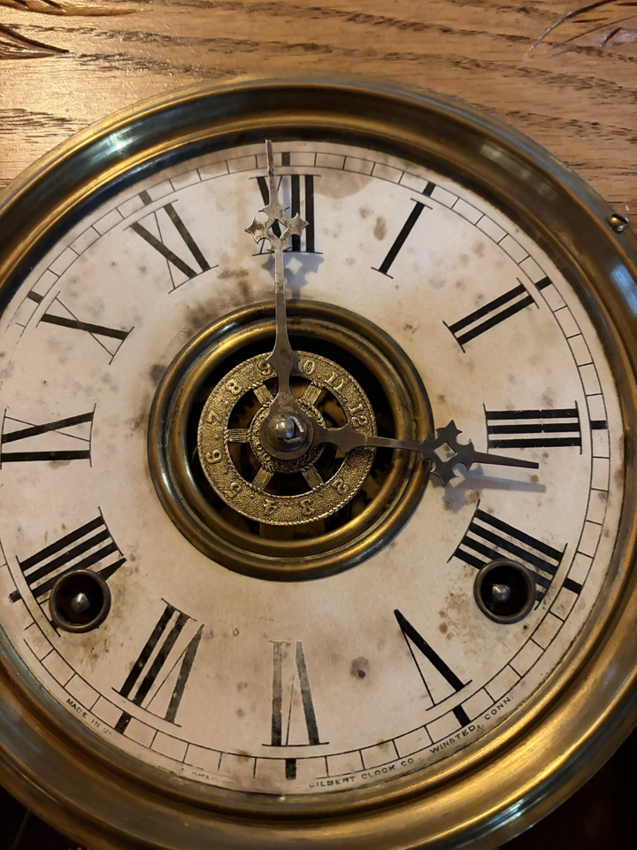 Antique Gilbert 8 Day Kitchen/Parlor/Mantle Clock Laurel No 3 | eBay